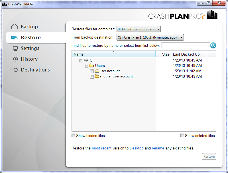 Using CrashPlan | support.cc.gatech.edu